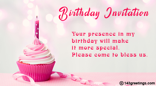 Birthday Invite Message Shilohmidwifery